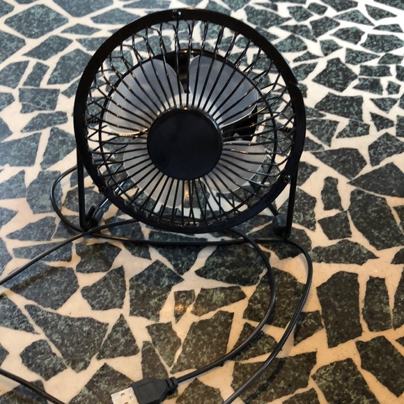 Other | Black Metal Desk Fan | Poshmark